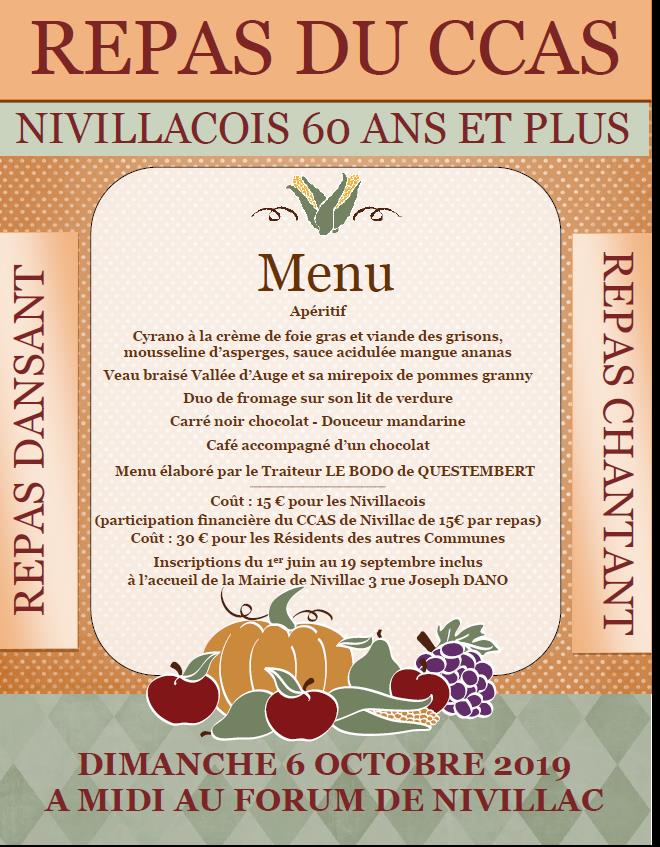 Repas du CCAS 061019 - Commune de Nivillac